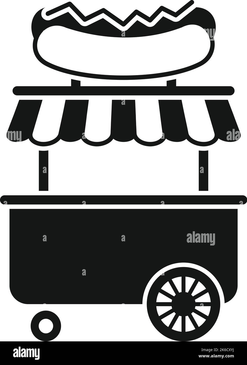 Shop market icon simple vector. Store vendor. Seller eat Stock Vector ...