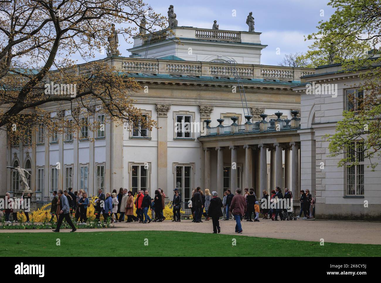 Palace on the Isle in Lazienkowski Park also called Lazienki Park ...