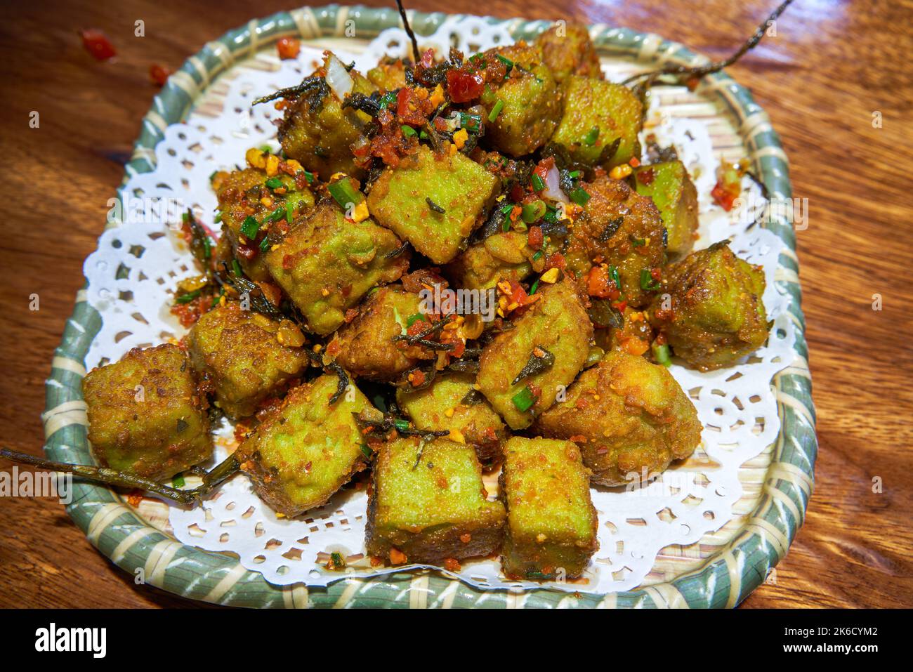 A Delicious Guilin Dishes, Spicy Tea Fragrant Tofu Stock Photo - Alamy