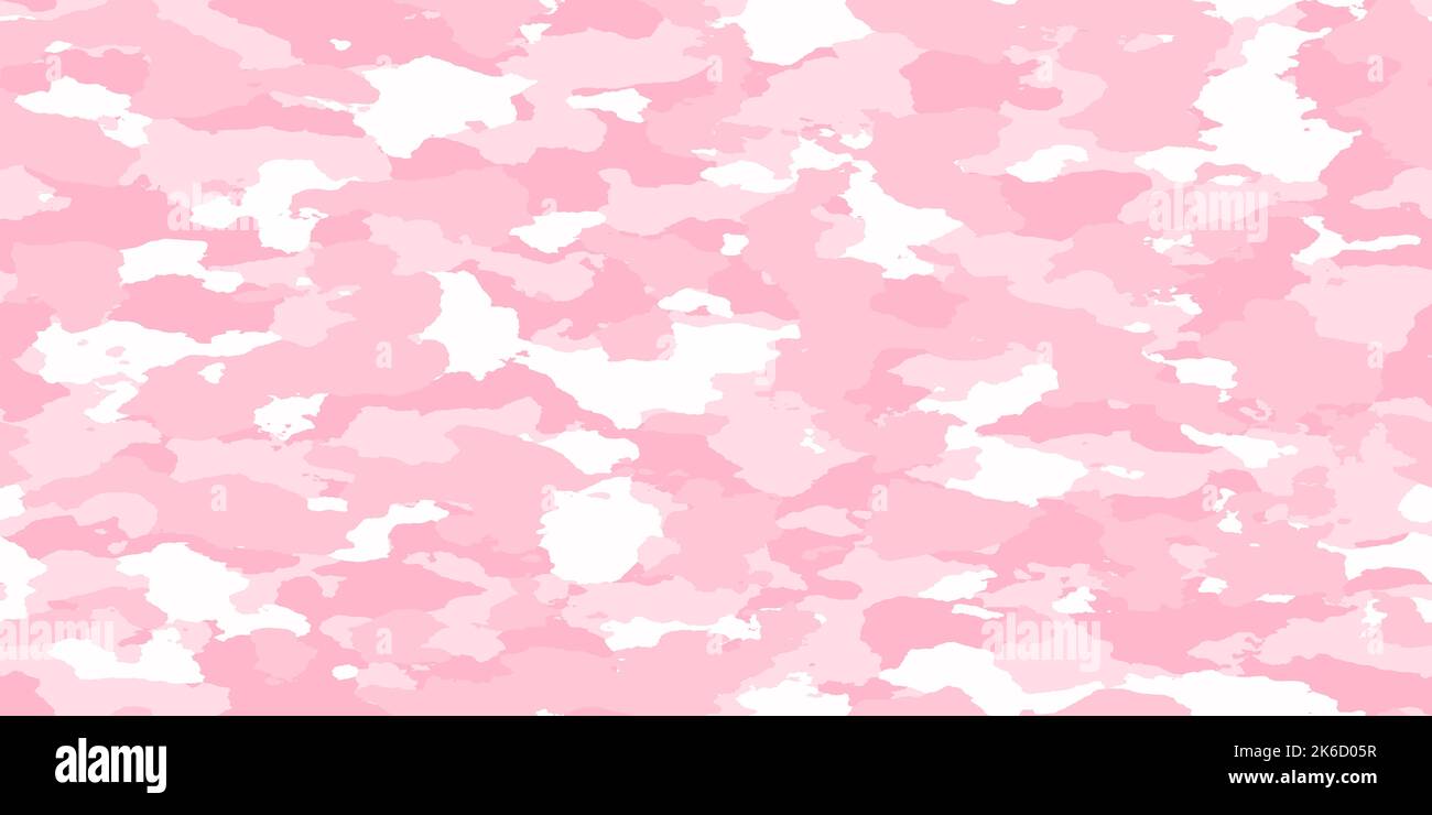 Seamless rough light pastel pink and white camouflage fabric pattern ...