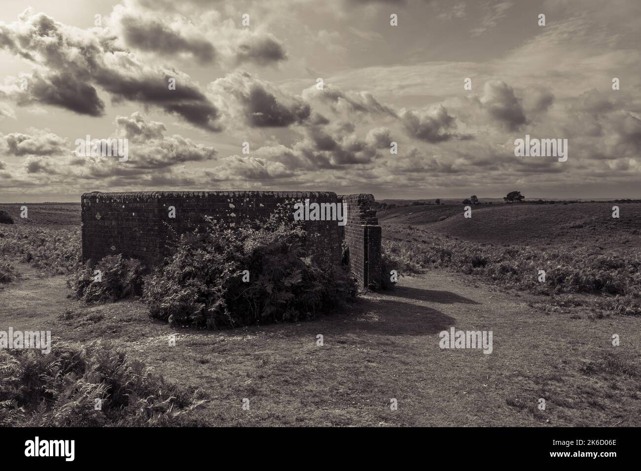 Remains of air raid shelter next to site of World War 2 High Frequency ...