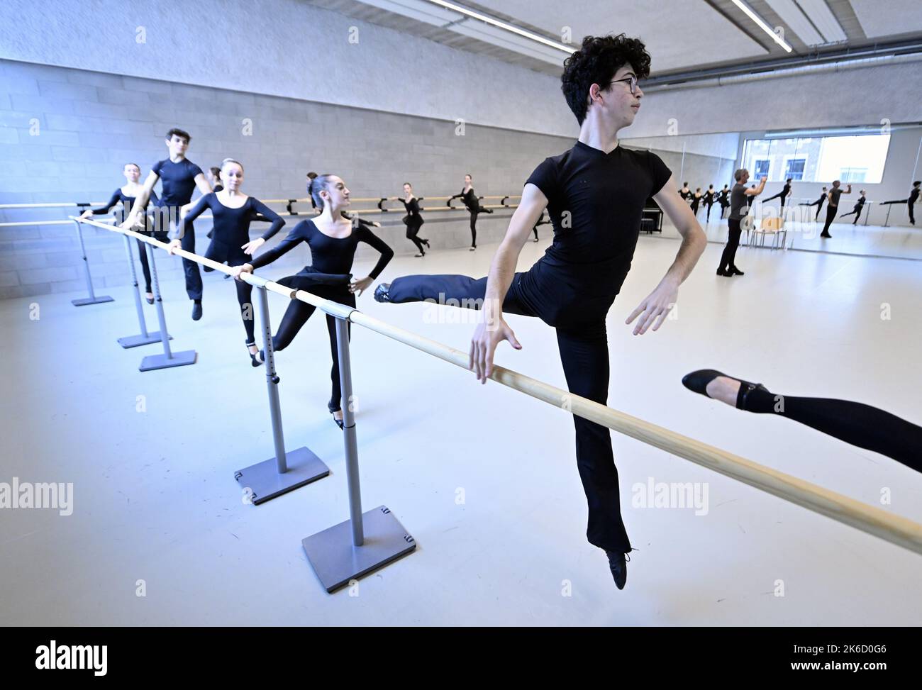 Illustration picture shows a dance lesson during a press visit to the ...