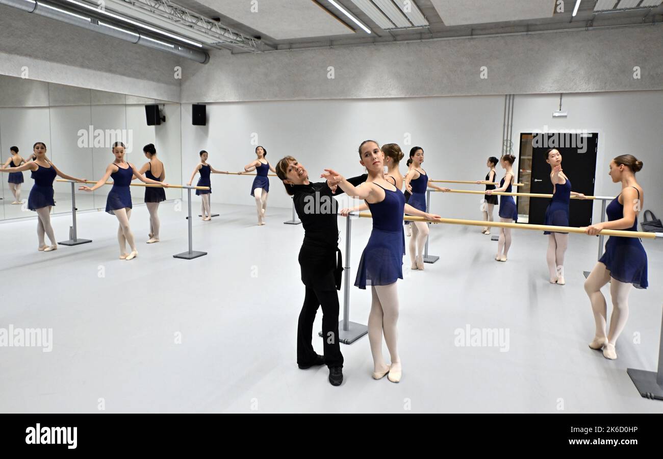 Illustration picture shows a dance lesson during a press visit to the ...