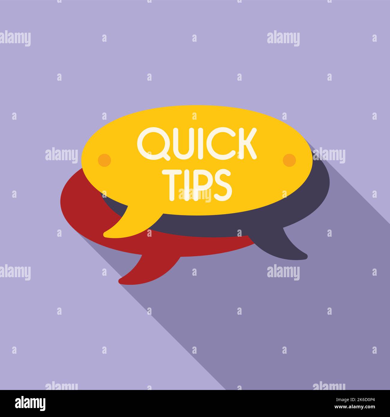 Quick suggestion icon flat vector. Advice idea. Info trick Stock Vector ...