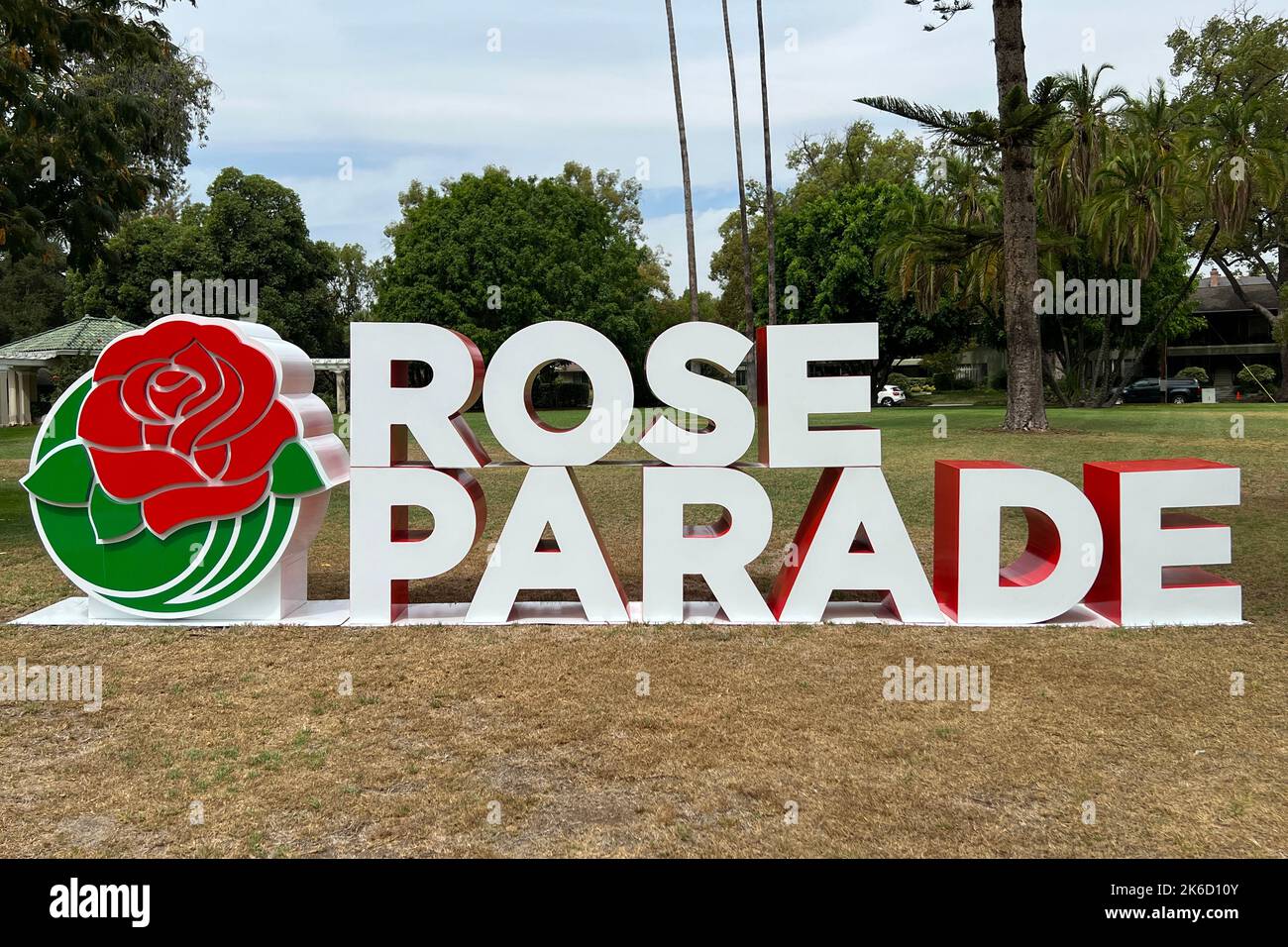 The Rose Parade letters at the Pasadena Tournament of Roses Association ...