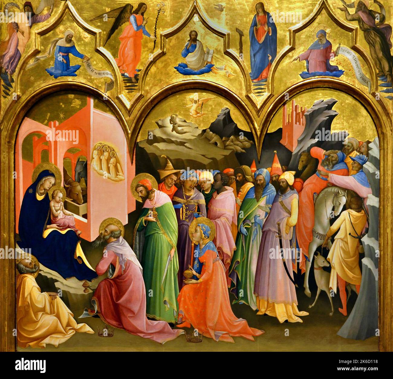 Adoration of the Magi, 1420–1422, Lorenzo Monaco, 1370 – 1425, Italian ...