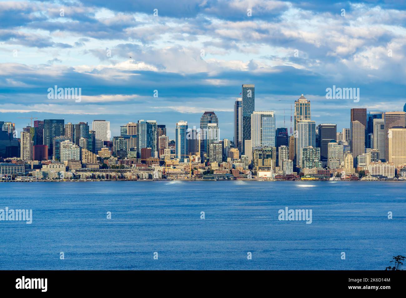 A view of the skyline in Seattle, Washingotn. Architecture shot Stock ...