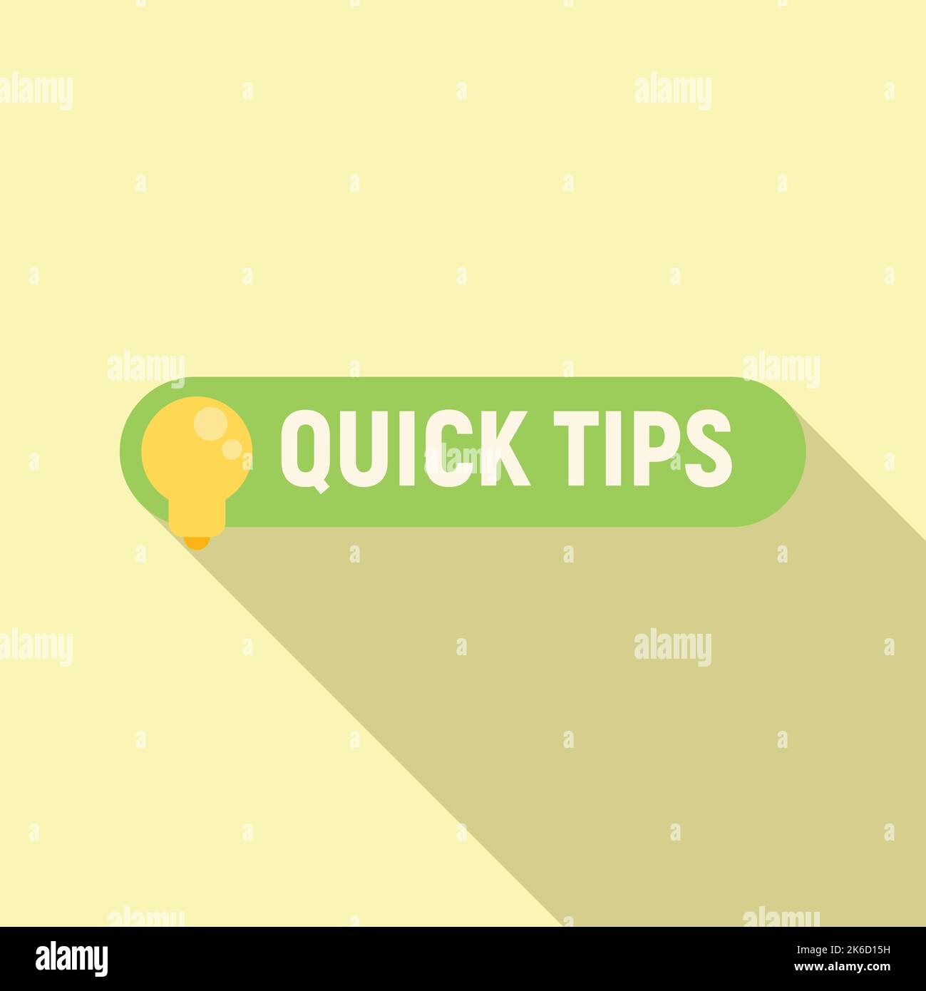 Business tip icon flat vector. Advice idea. Text sticker Stock Vector ...