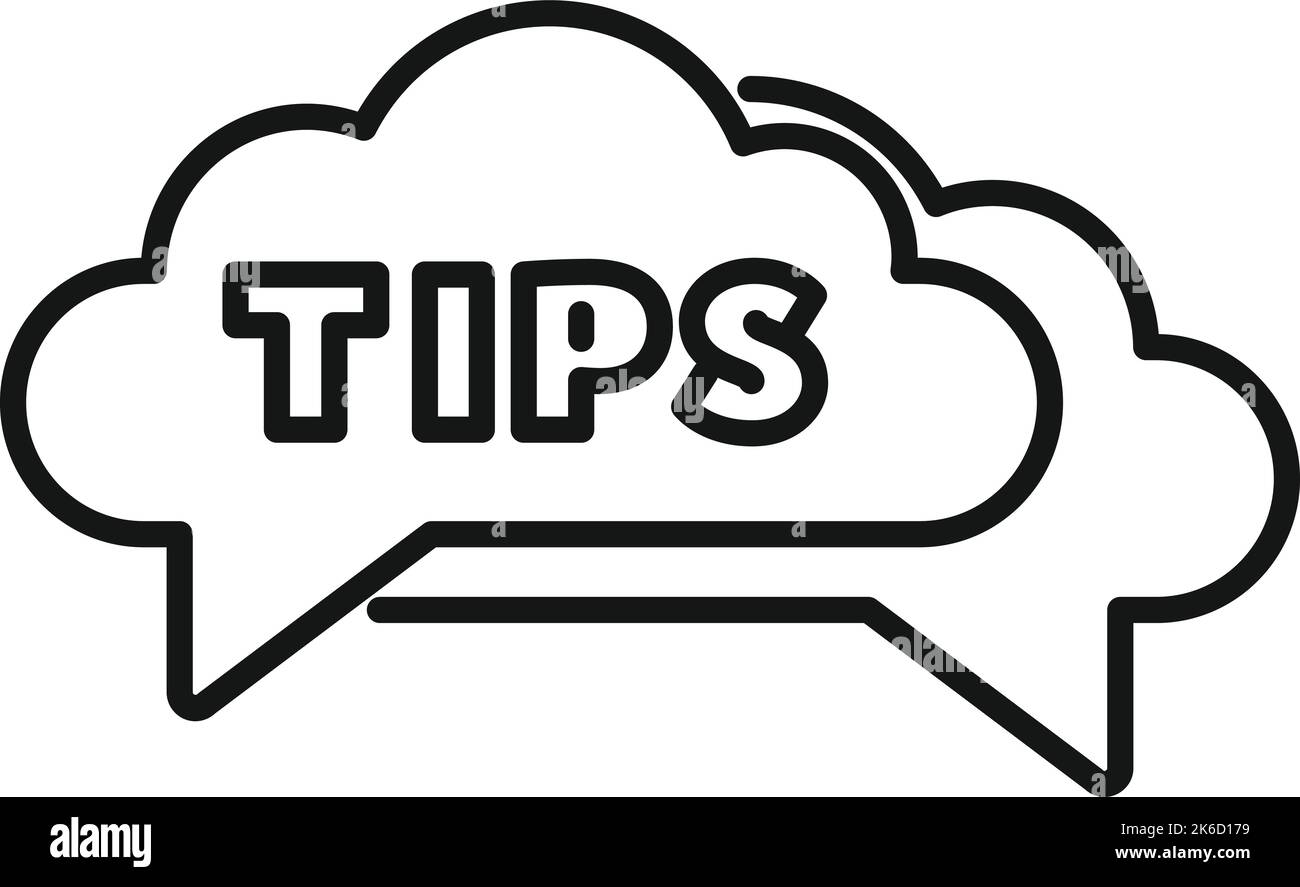 Advice tip icon outline Stock Vector Images - Alamy