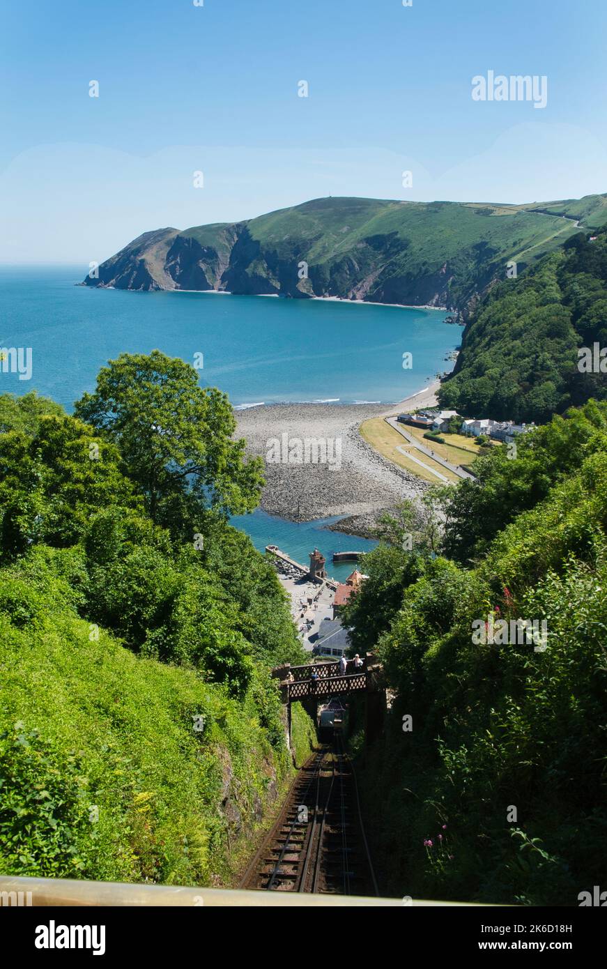 Lynton and lynmouth funicular cliff railway hi-res stock photography ...