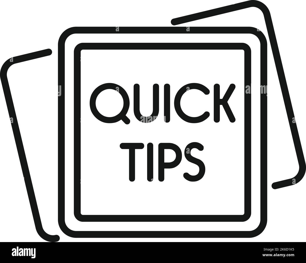 Quick suggestion icon outline vector. Advice idea. Info trick Stock ...