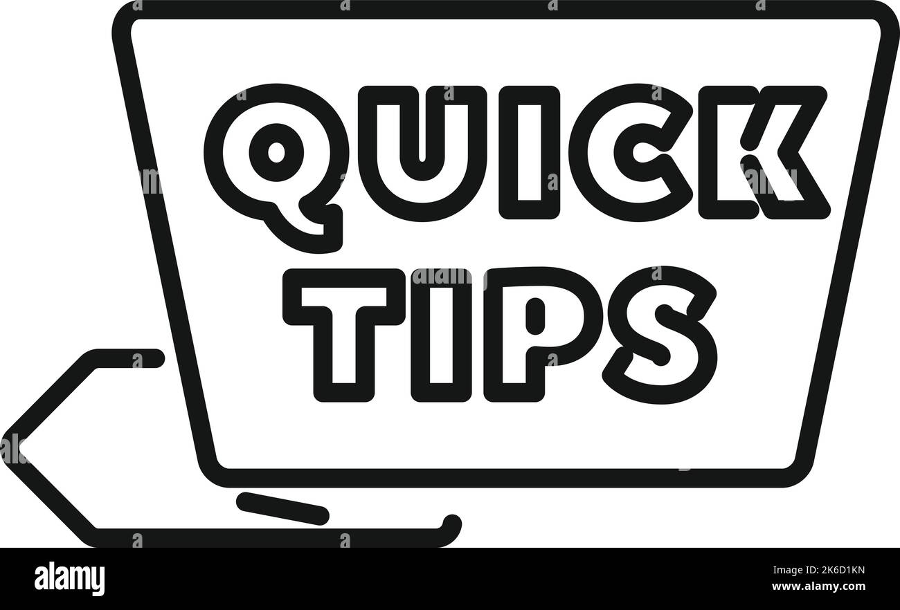 Advice tip icon outline Cut Out Stock Images & Pictures - Alamy