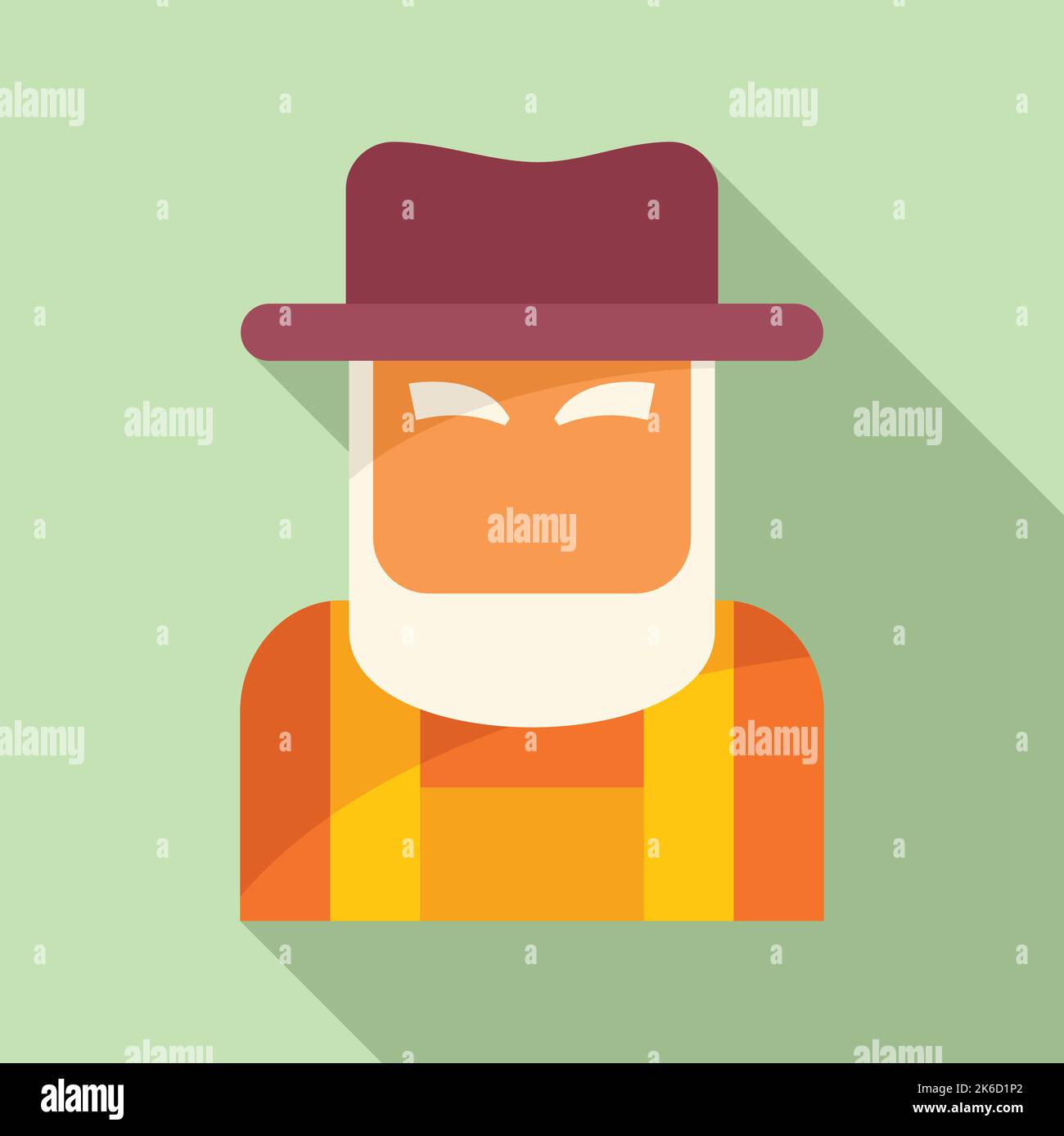 Old adult icon flat vector. Generation age. Human stage Stock Vector ...