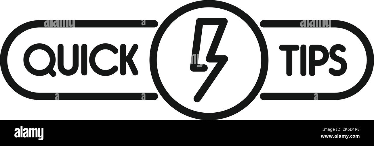 Mark tip icon outline vector. Trick info. Help bulb Stock Vector Image ...