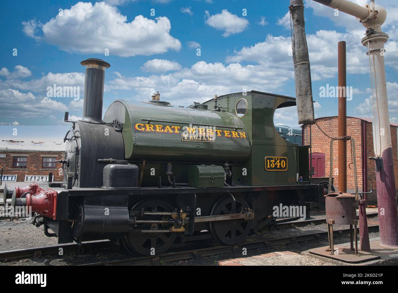 1897 Steam locomotive No. 1340 'Trojan' at Didcot Railway Centre ...