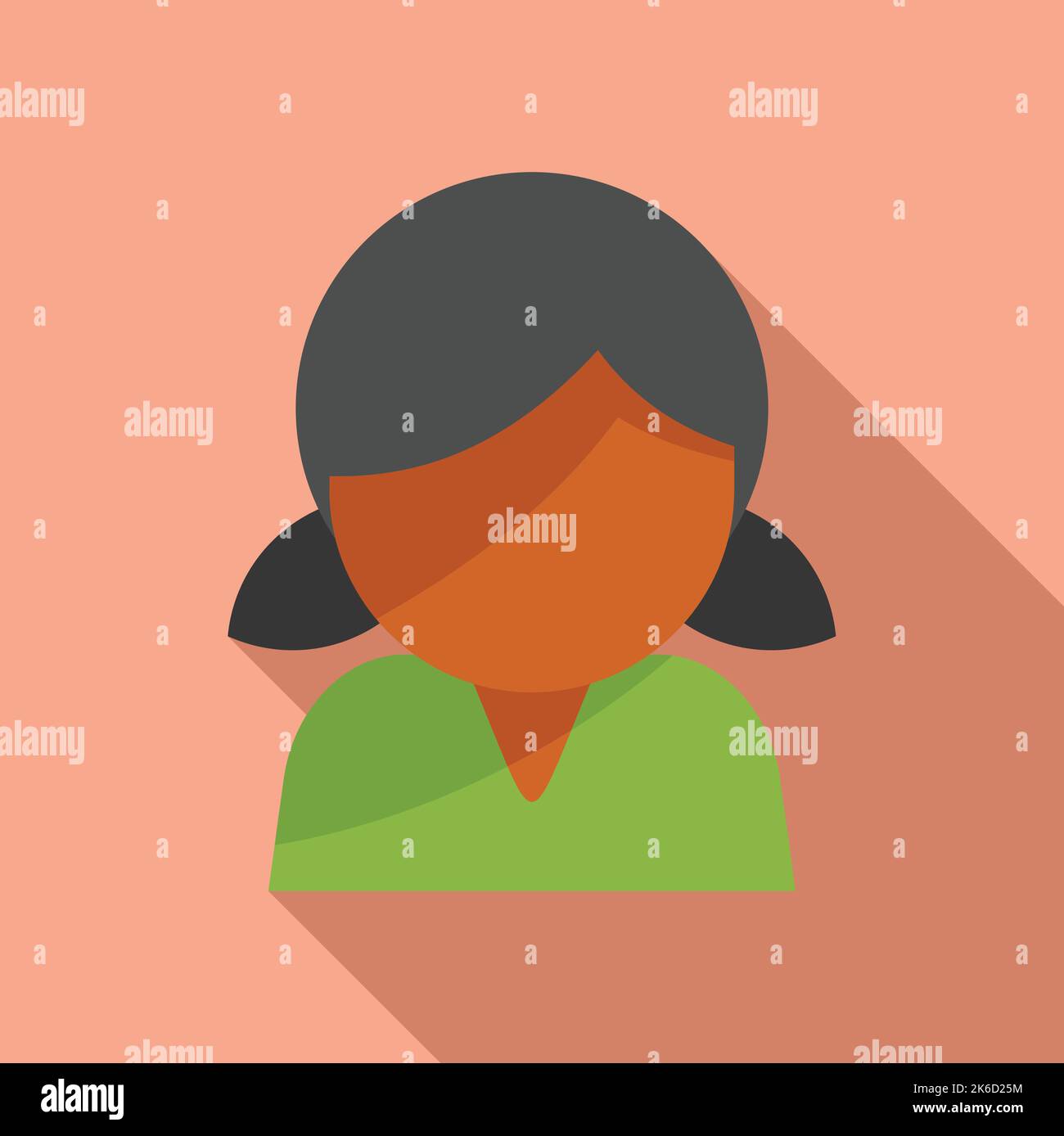 Girl generation icon flat vector. Adult life. Stage people Stock Vector ...