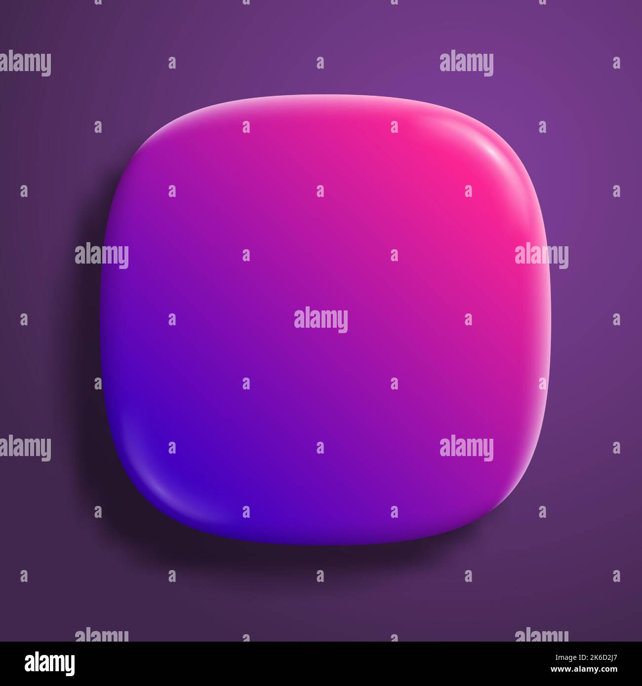 App icon superellipse, glossy vector background. 3D squircle button ...