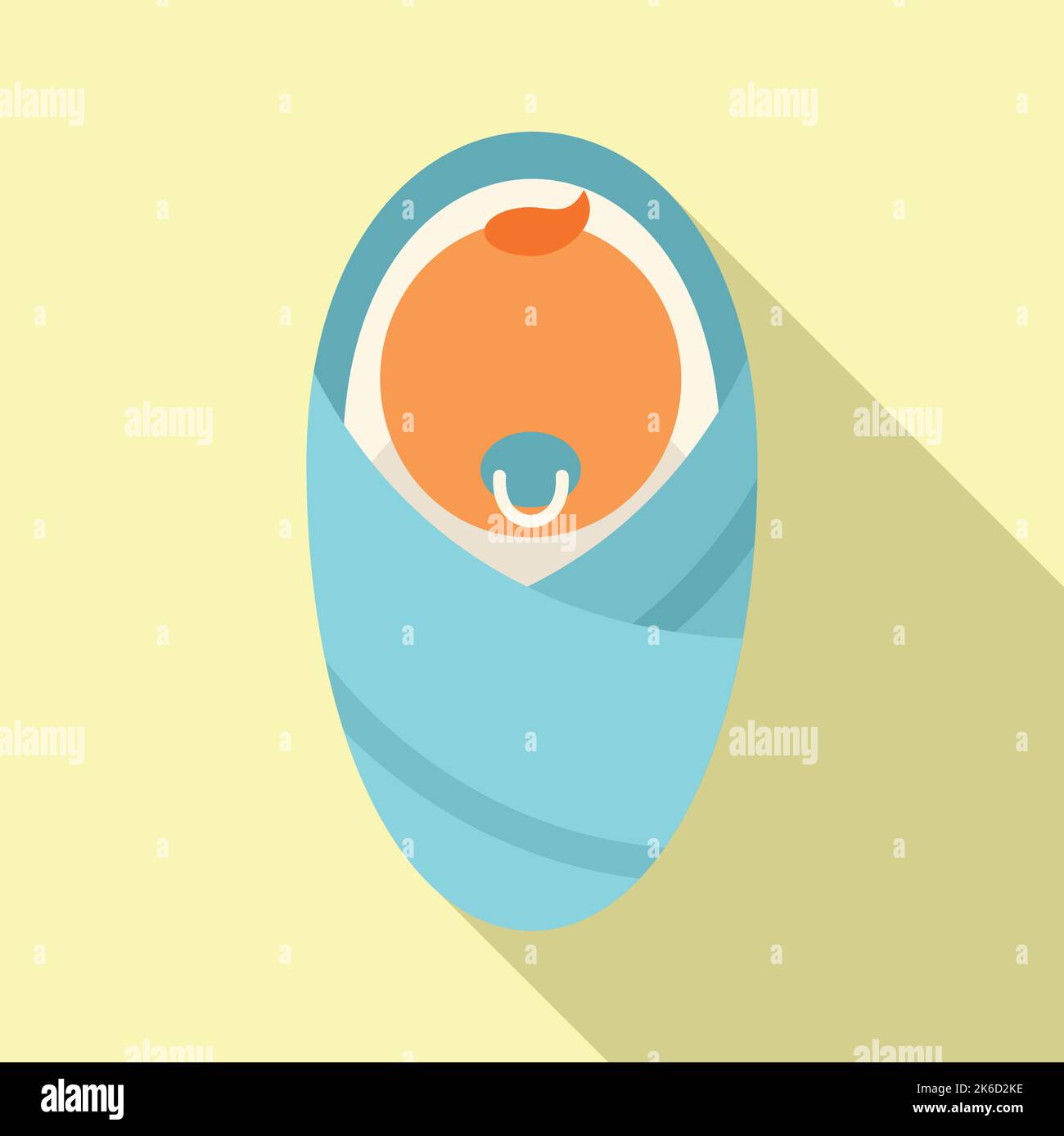 Newborn baby icon flat vector. Adult life. People stage Stock Vector ...