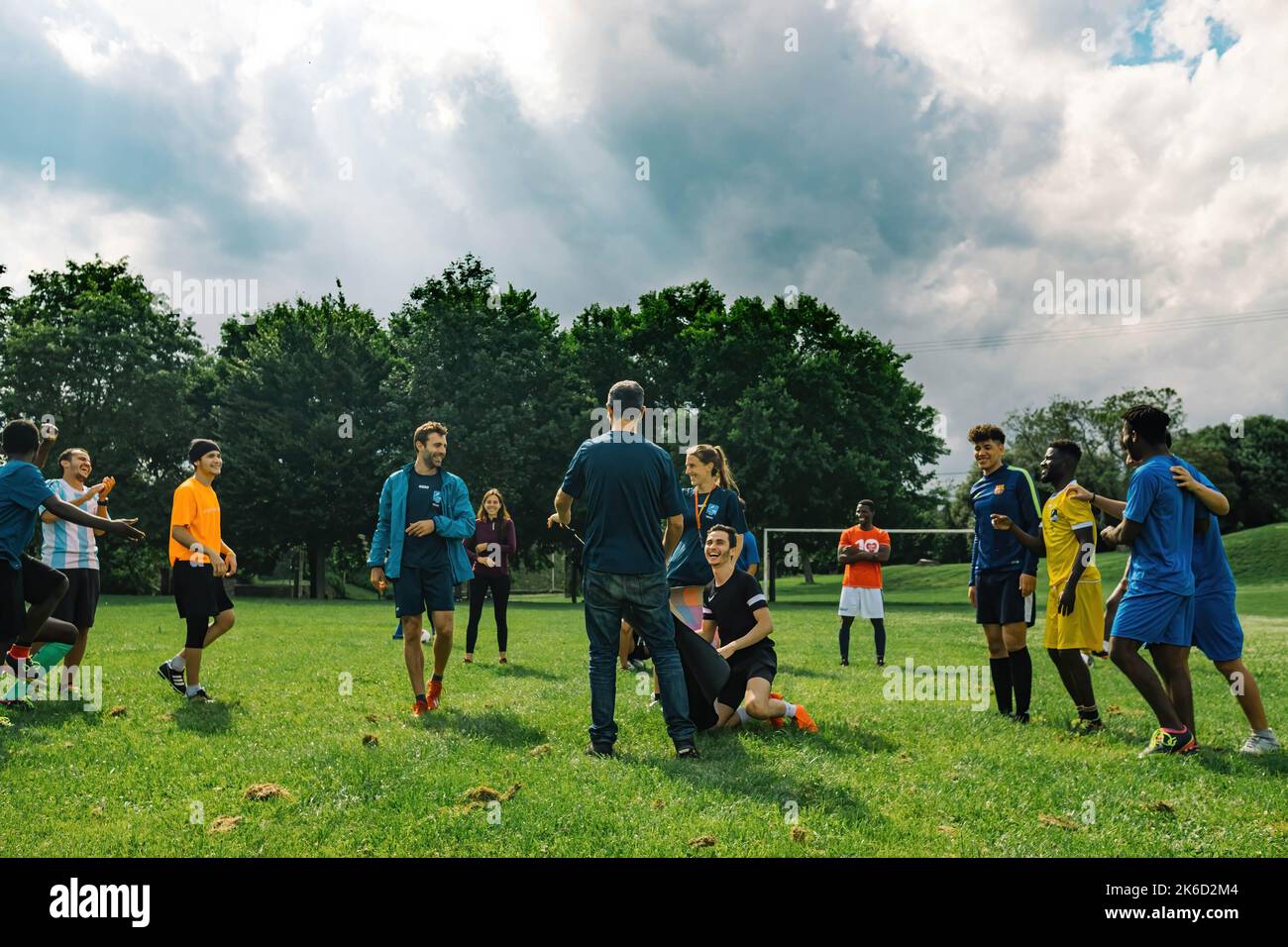 The team and coaches are seen having fun during a 3 day campus in the ...