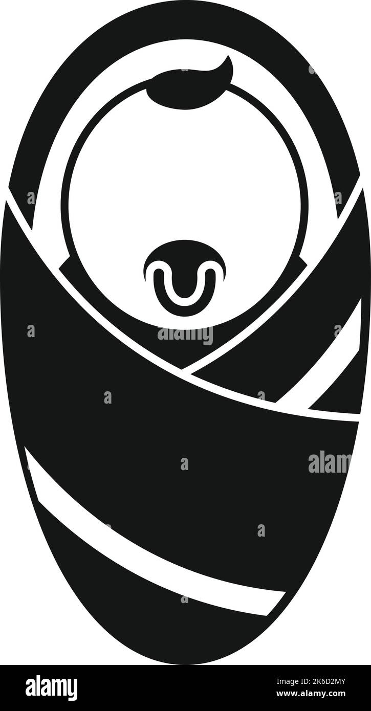 Newborn baby icon simple vector. Adult life. People stage Stock Vector ...