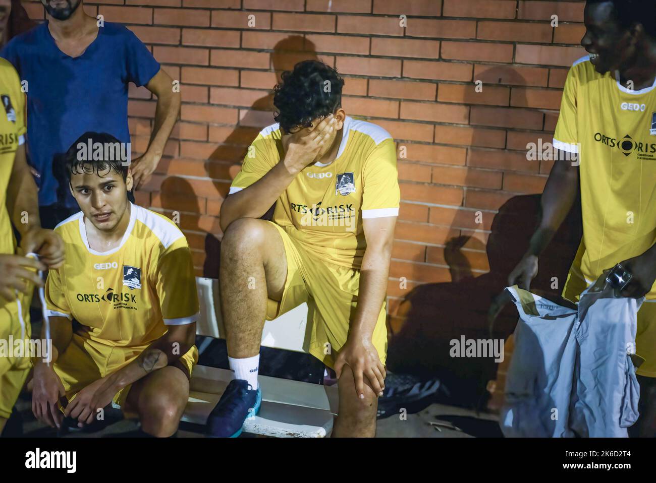Barcelona, Spain. 18th May, 2022. Moha is seen at break during a match ...