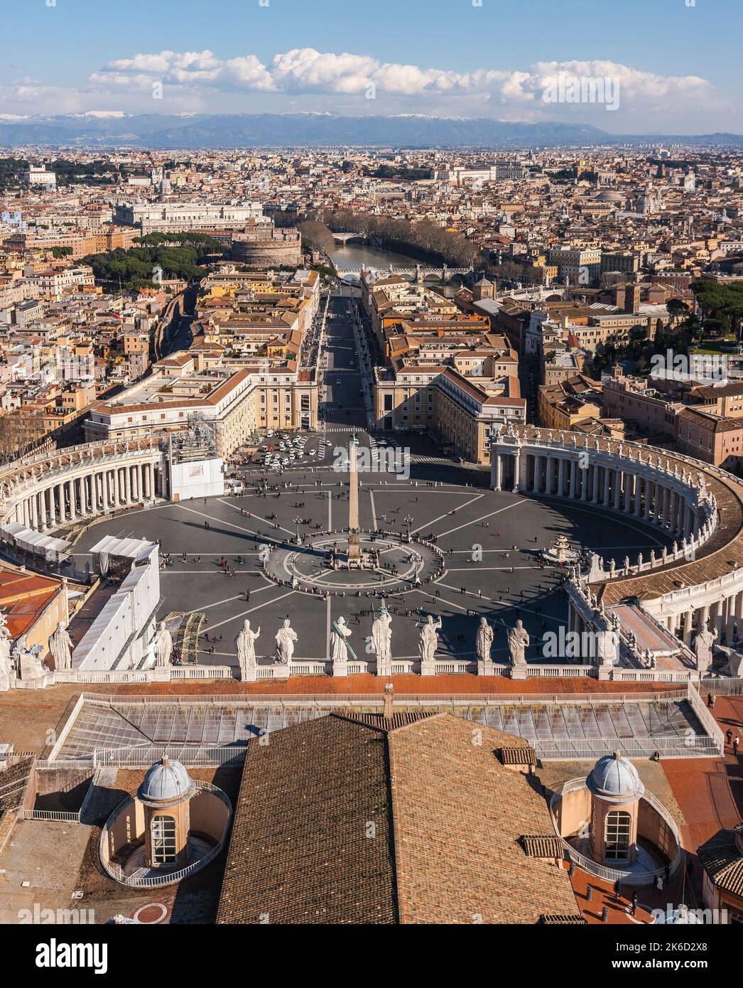 Vatican City, Vatican - February 10, 2013: St Peter's Basilica ...