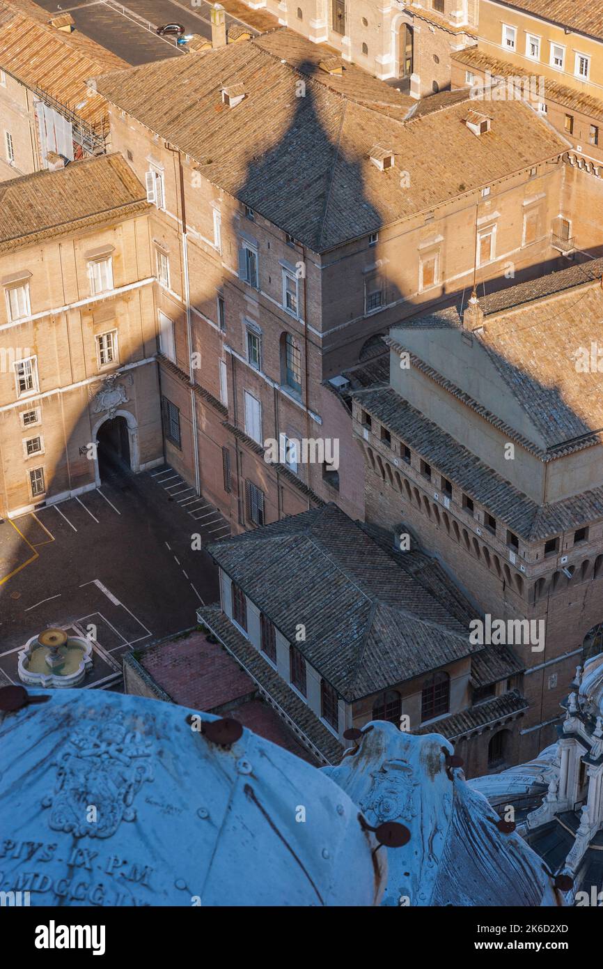 Vatican City, Vatican - February 10, 2013: St Peter's Basilica. The ...
