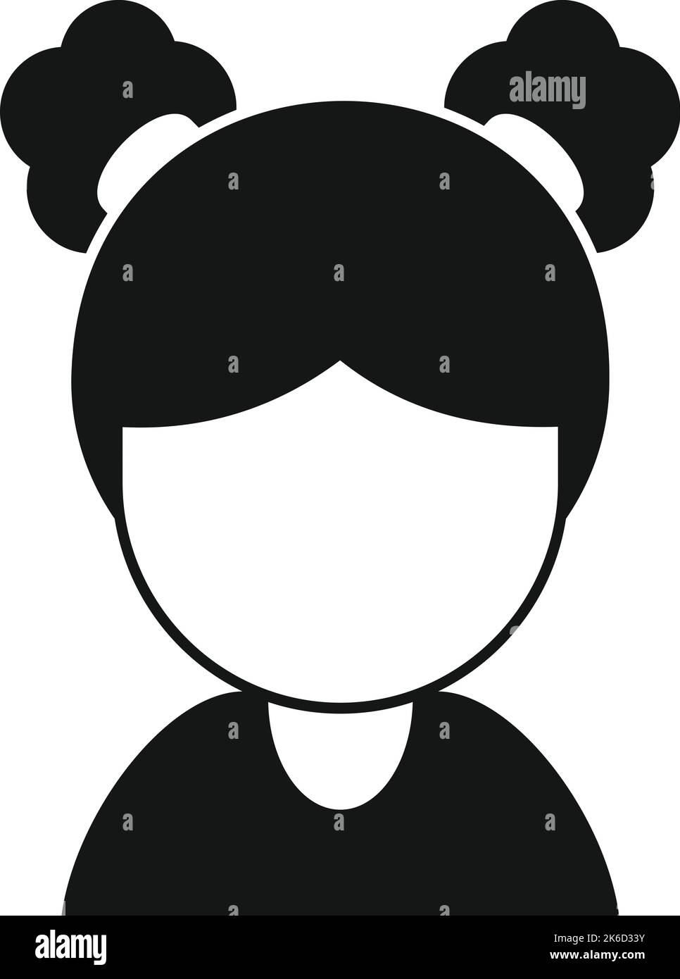 Child girl icon simple vector. Baby life. Young people Stock Vector ...