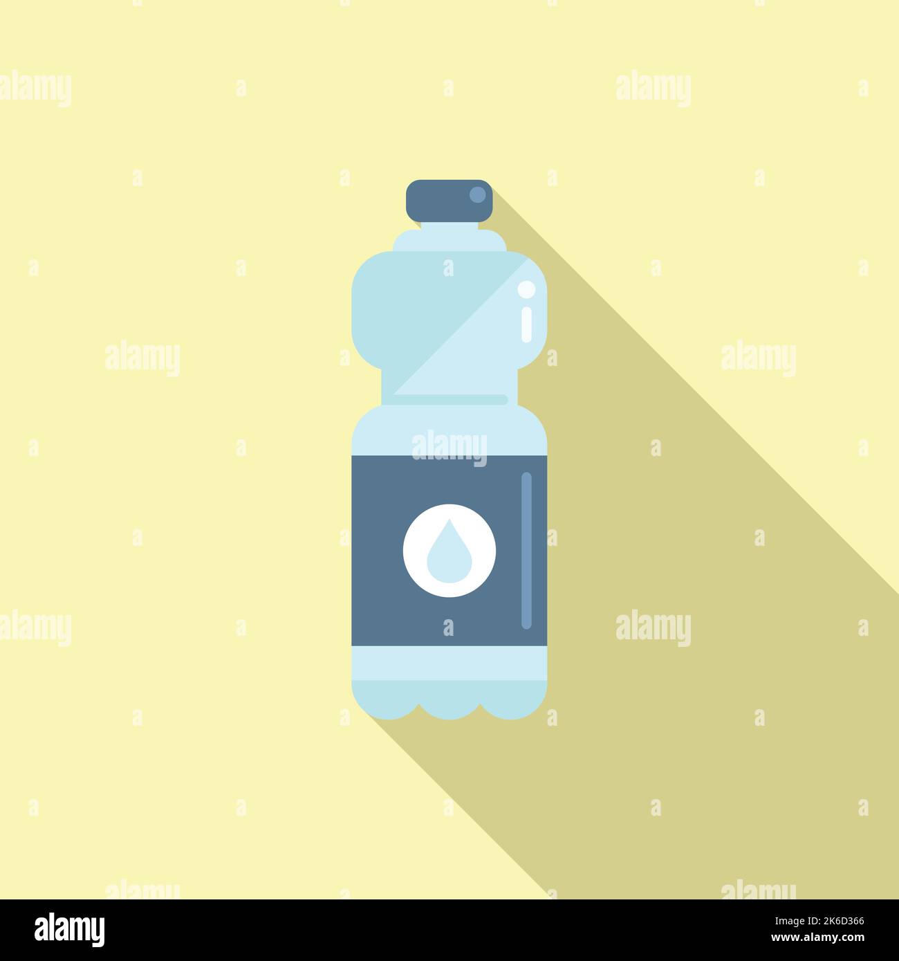 Airline food water icon flat vector. Airplane meal. Air plane Stock ...