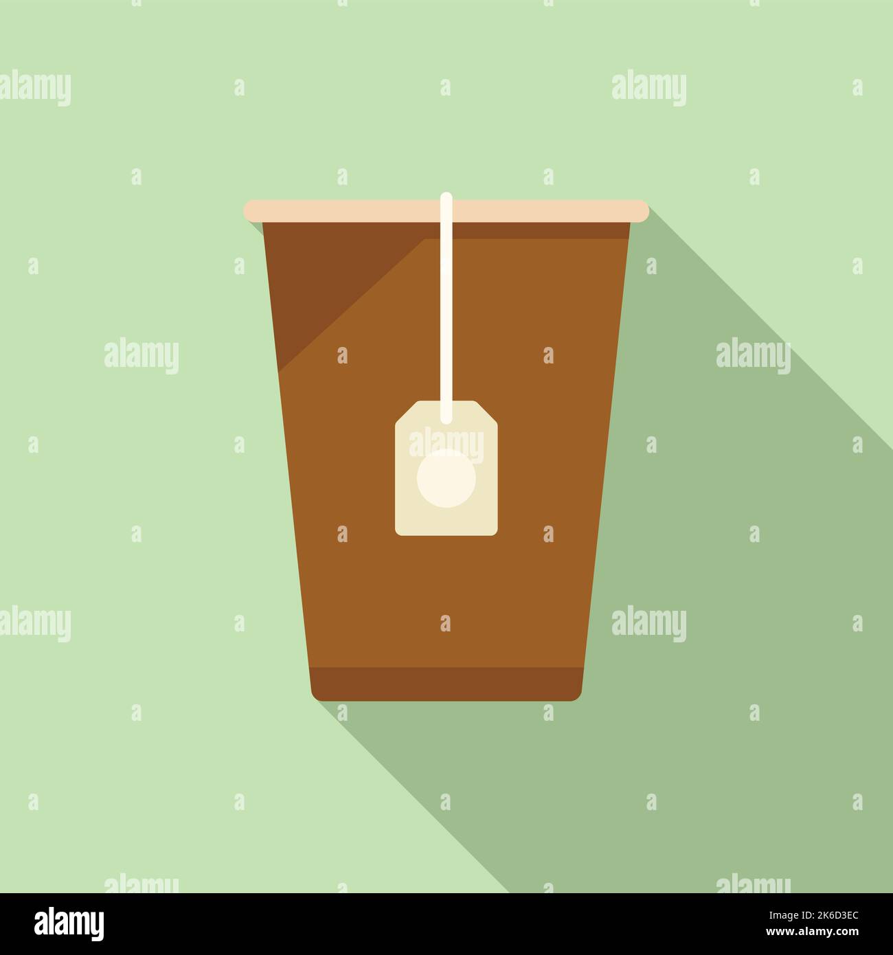 Airline tea cup icon flat vector. Food meal. Dinner airport Stock ...