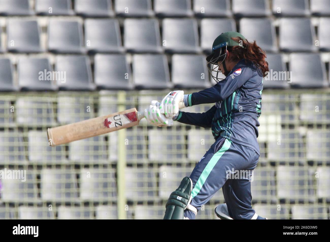 October 9, 2022, Sylhet, Bangladesh: Aliya Riaz of the Pakistan team in ...