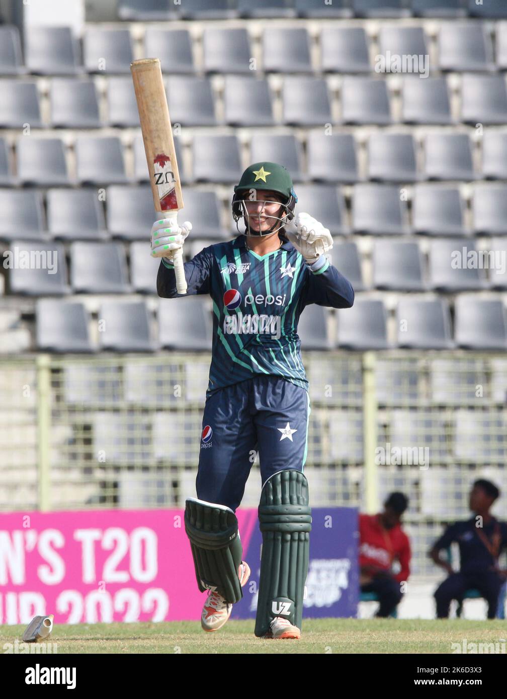 October 9, 2022, Sylhet, Bangladesh: Aliya Riaz of the Pakistan team in ...