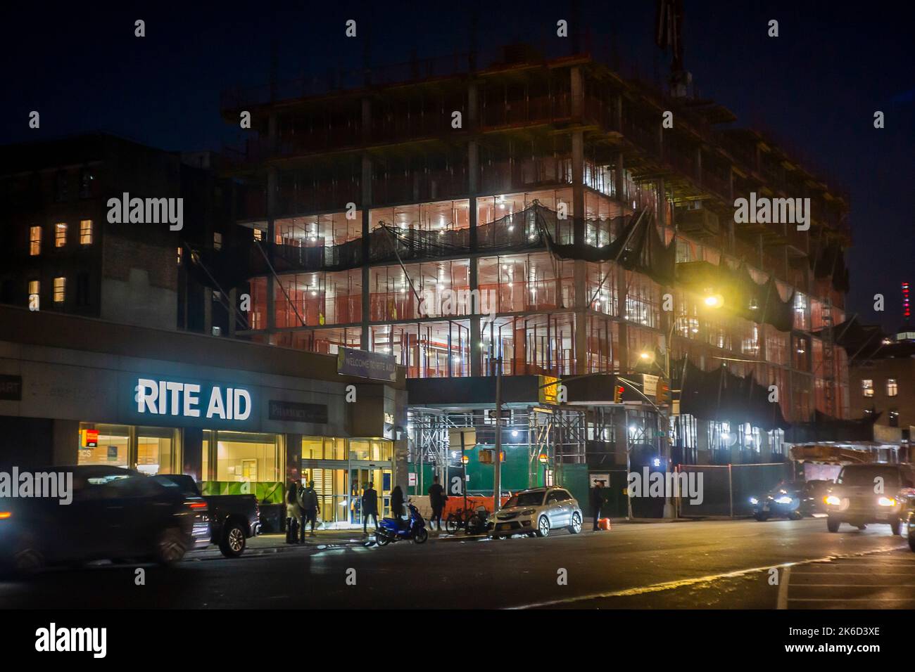 Construction of senior affordable housing in Chelsea in New York on ...