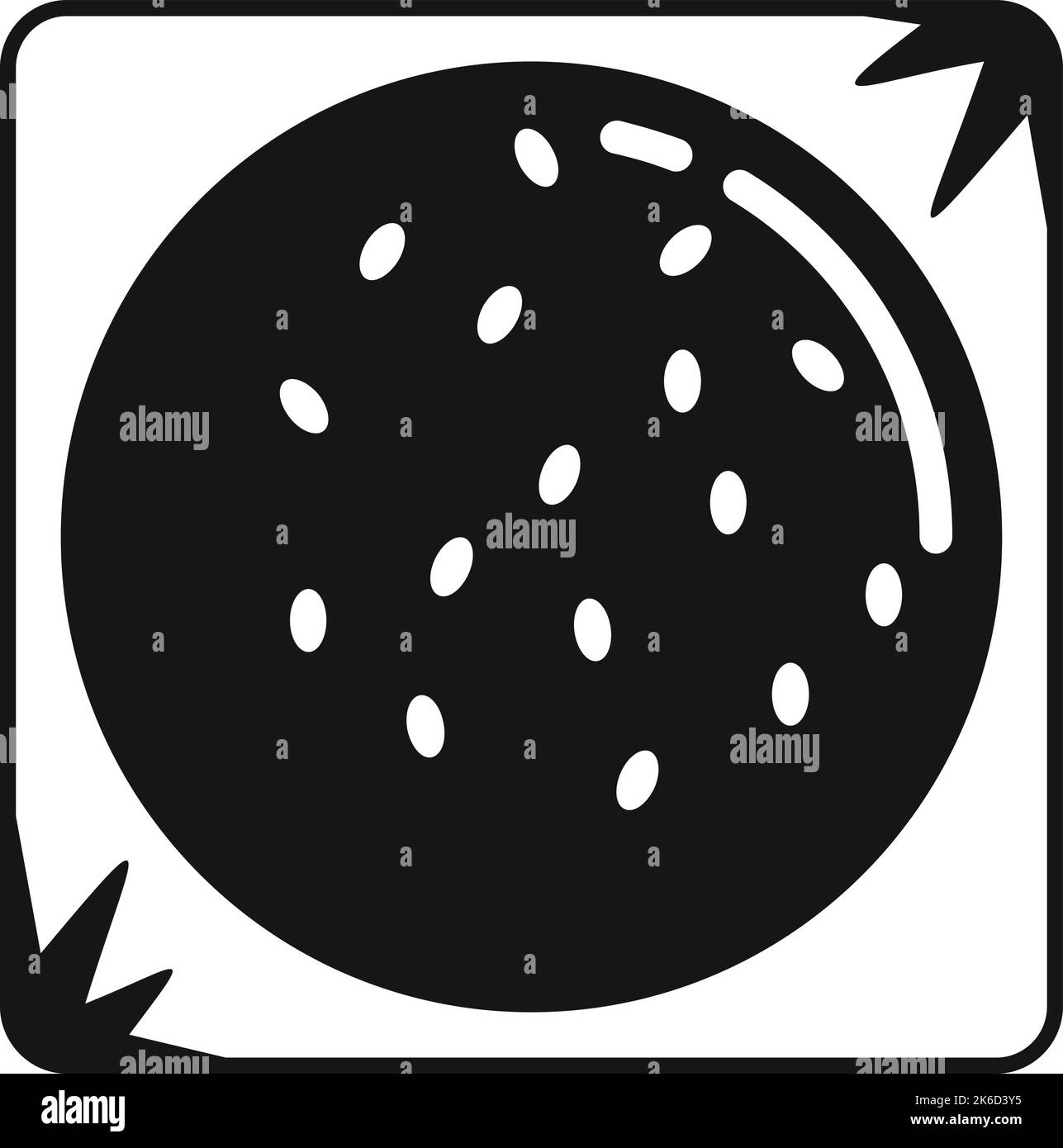 Airline food hamburger icon simple vector. Flight meal. Airplane ...