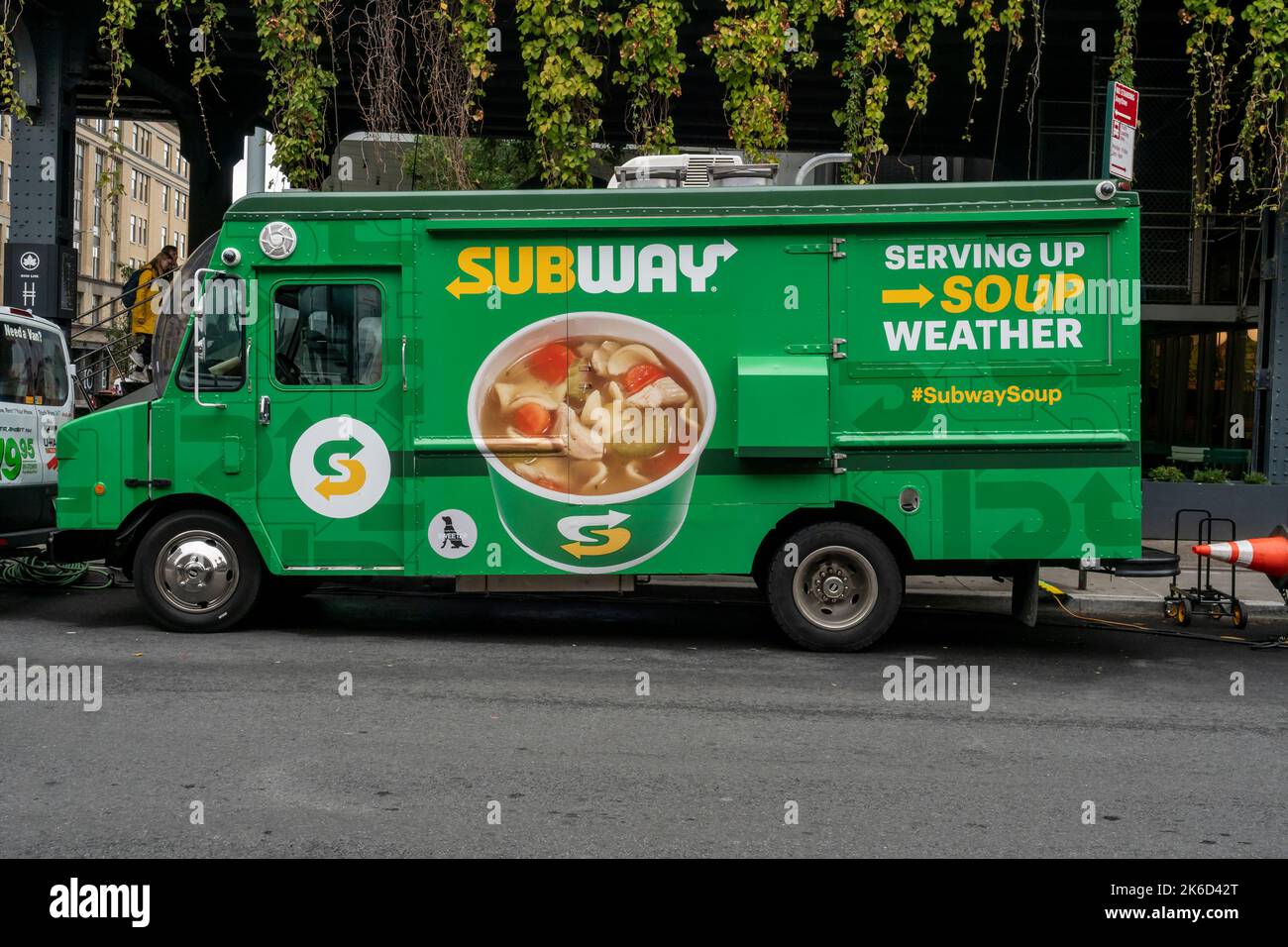Subway brand activation in the Meatpacking District in New York on ...