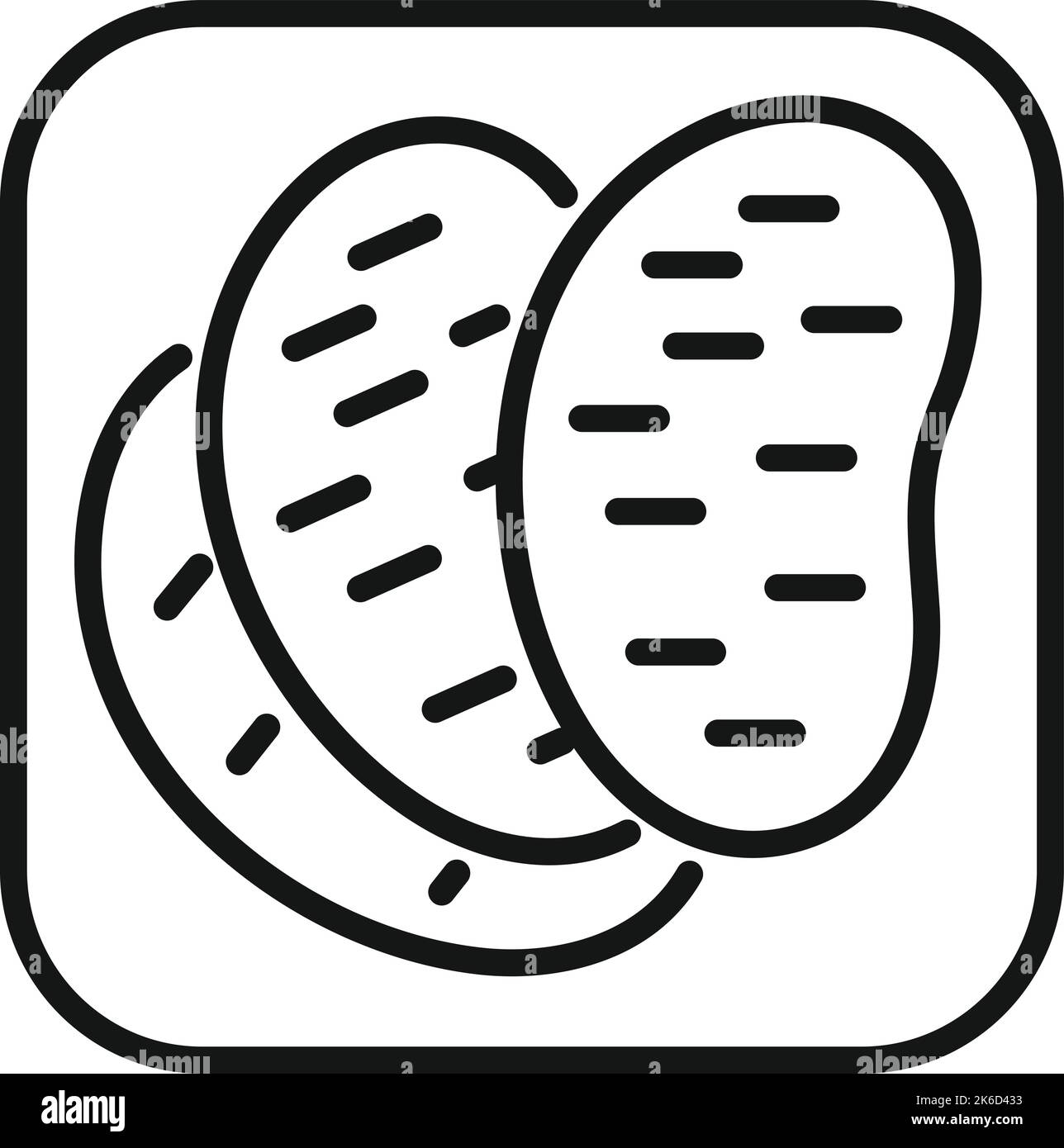 Sausage airline food icon outline vector. Flight meal. Air plane Stock ...