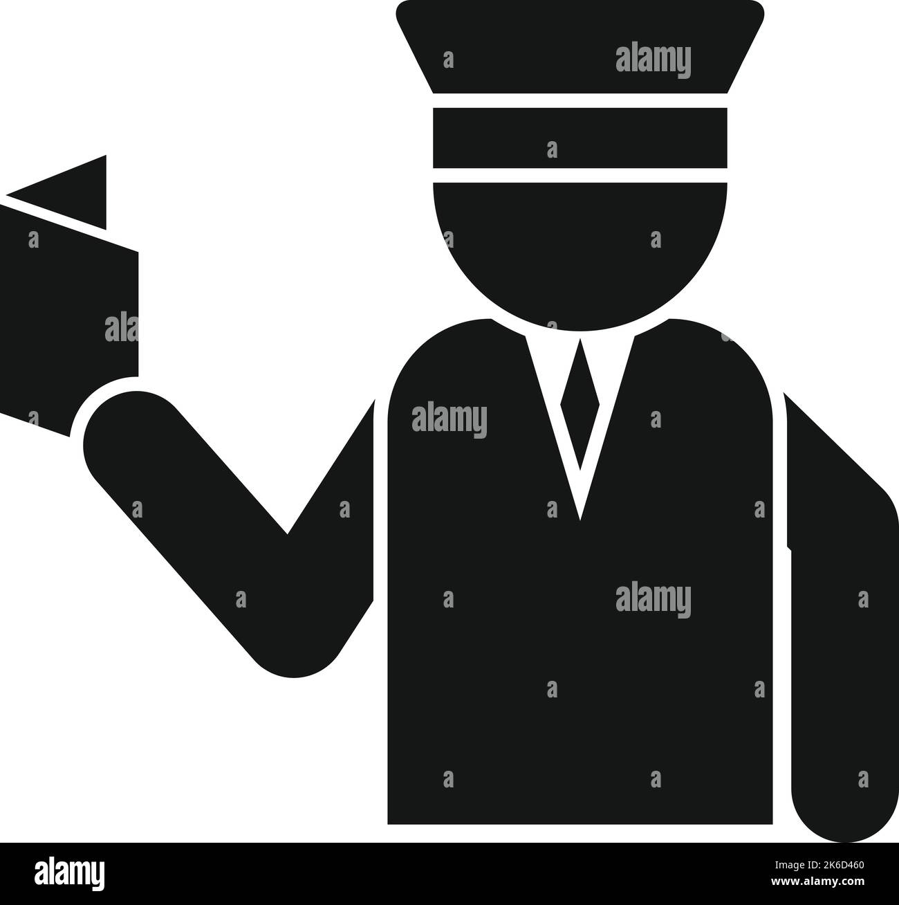 Passport check man icon simple vector. Airplane passenger. Air seat ...