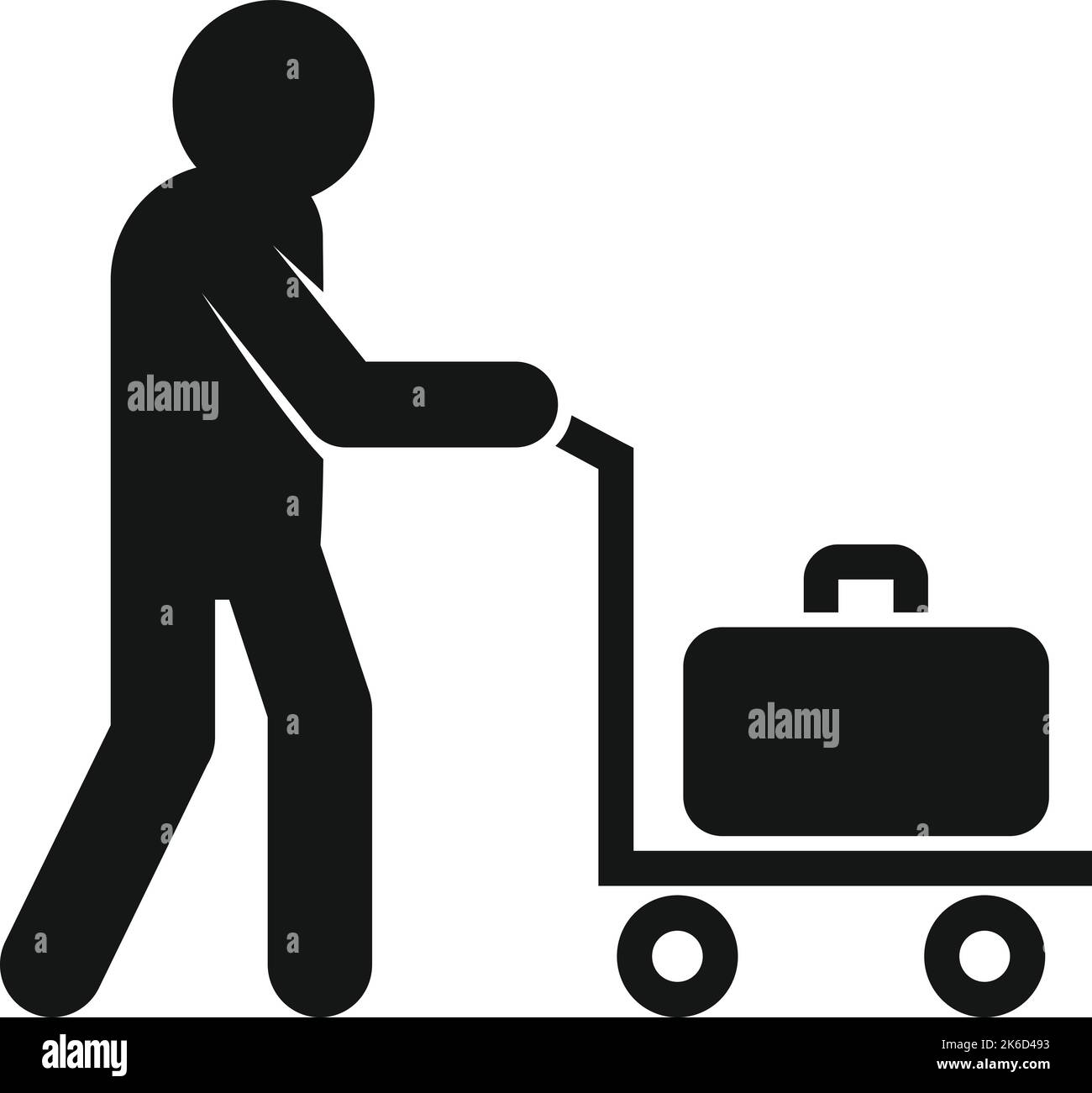 Aircraft passenger boarding bridge Stock Vector Images - Alamy
