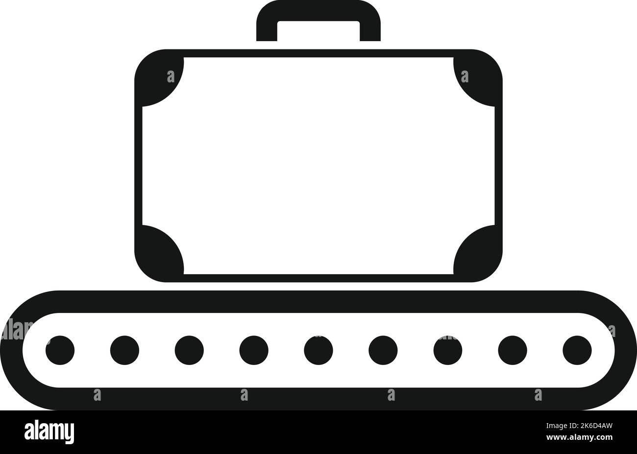 Airplane baggage icon simple vector. Plane travel. Air seat Stock ...