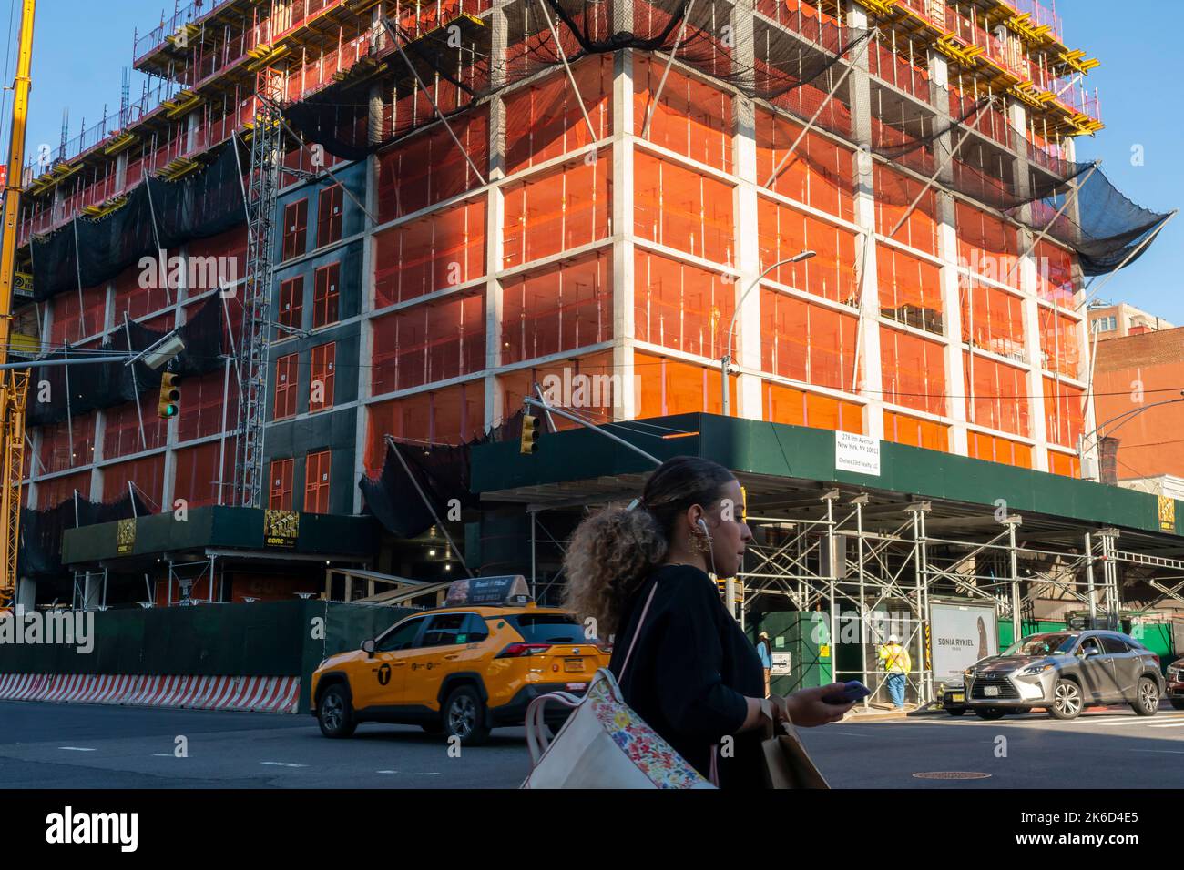 Construction of senior affordable housing in Chelsea in New York on ...