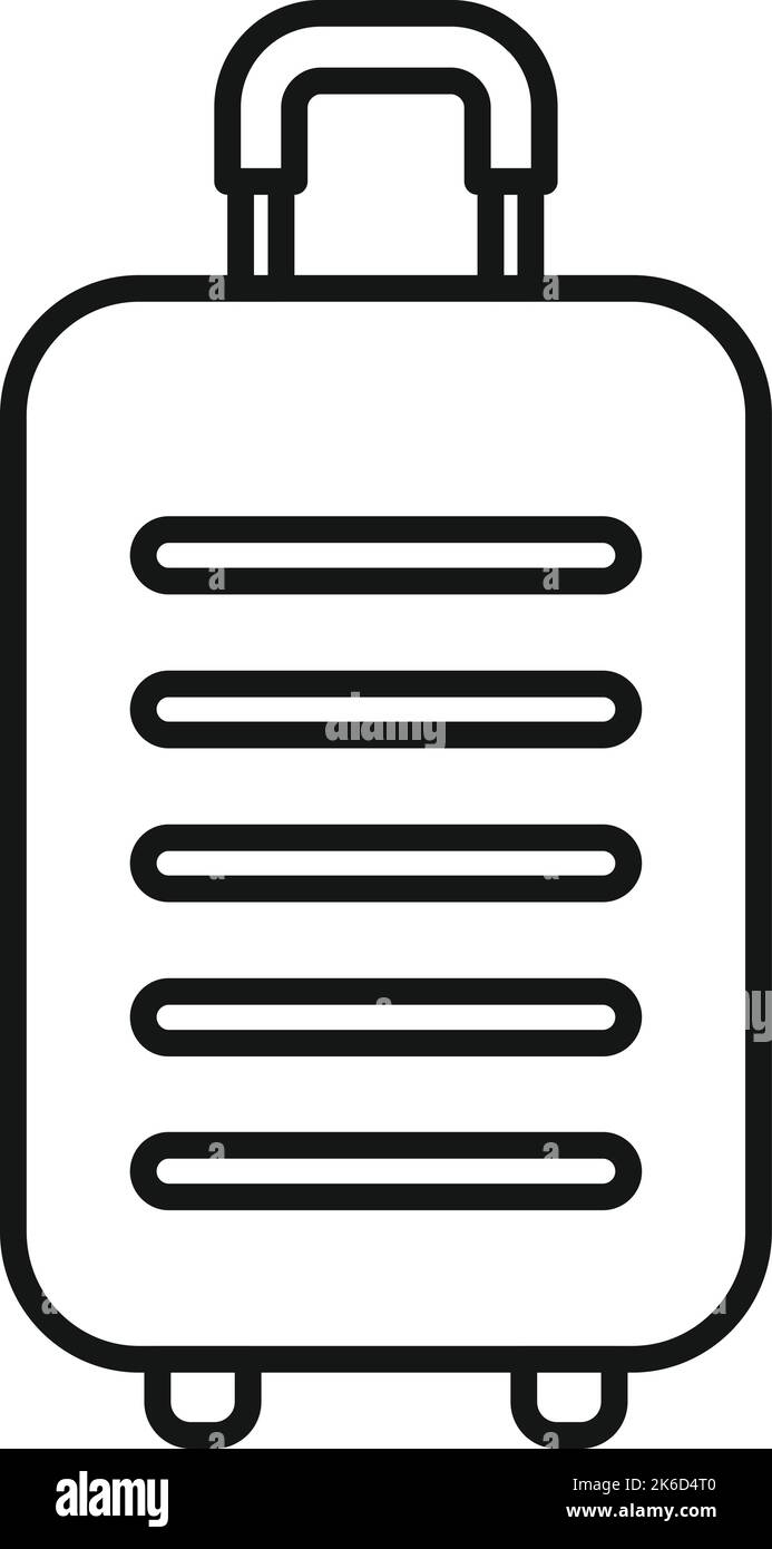 Travel bag icon outline vector. Air seat. People departure Stock Vector ...