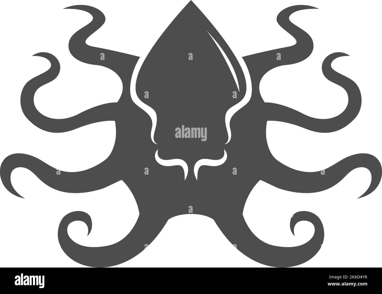 Kraken logo icon illustration template Stock Vector Image & Art - Alamy