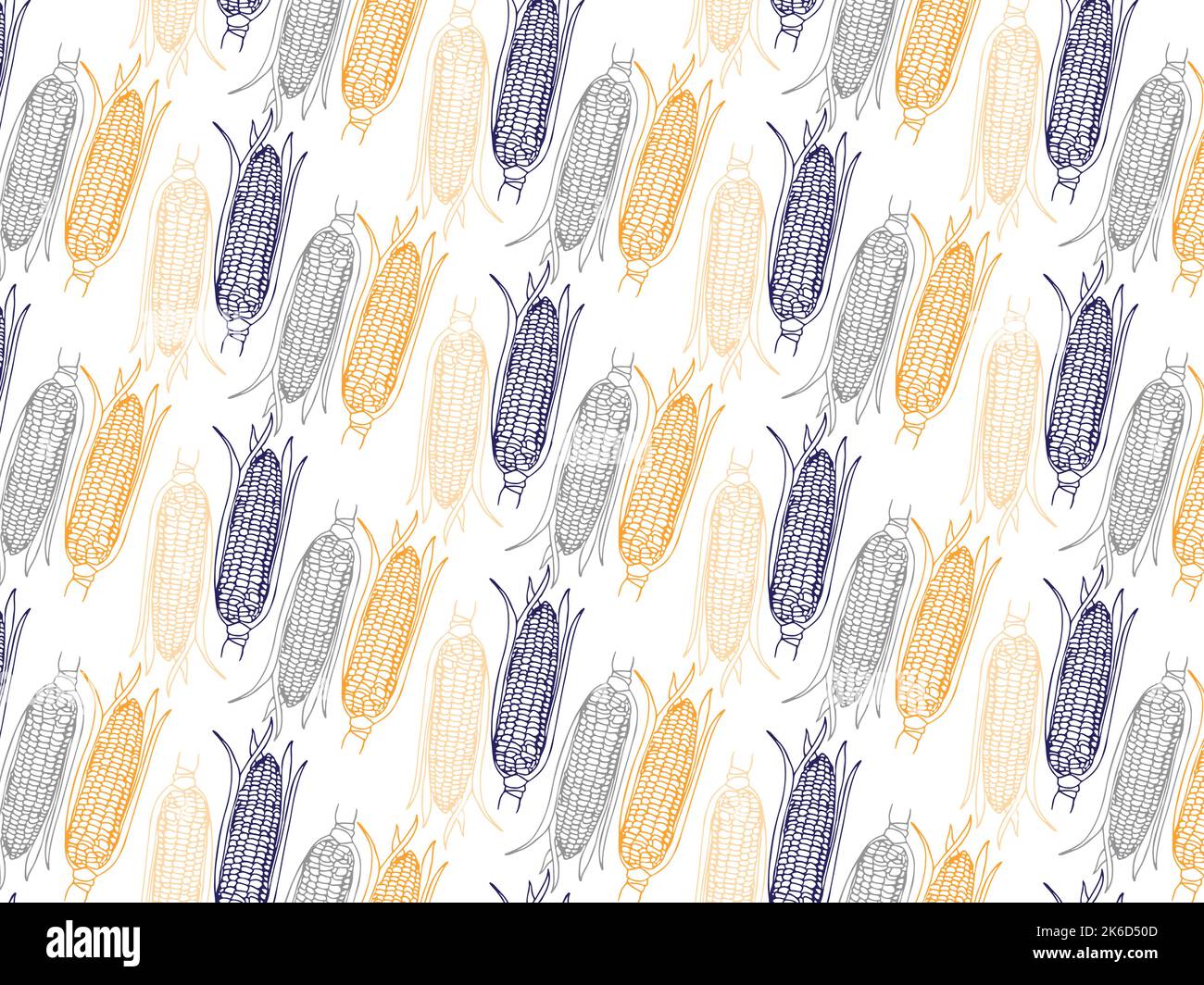 Cooked yellow organic corn Stock Vector Images - Alamy