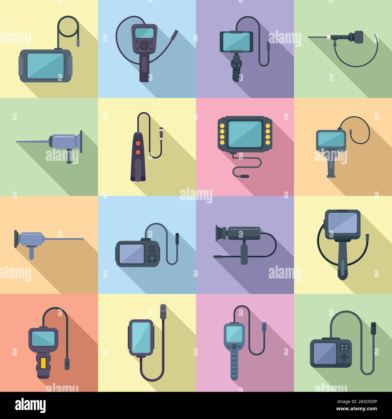 Colonoscopy examination colon digestive Stock Vector Images - Alamy