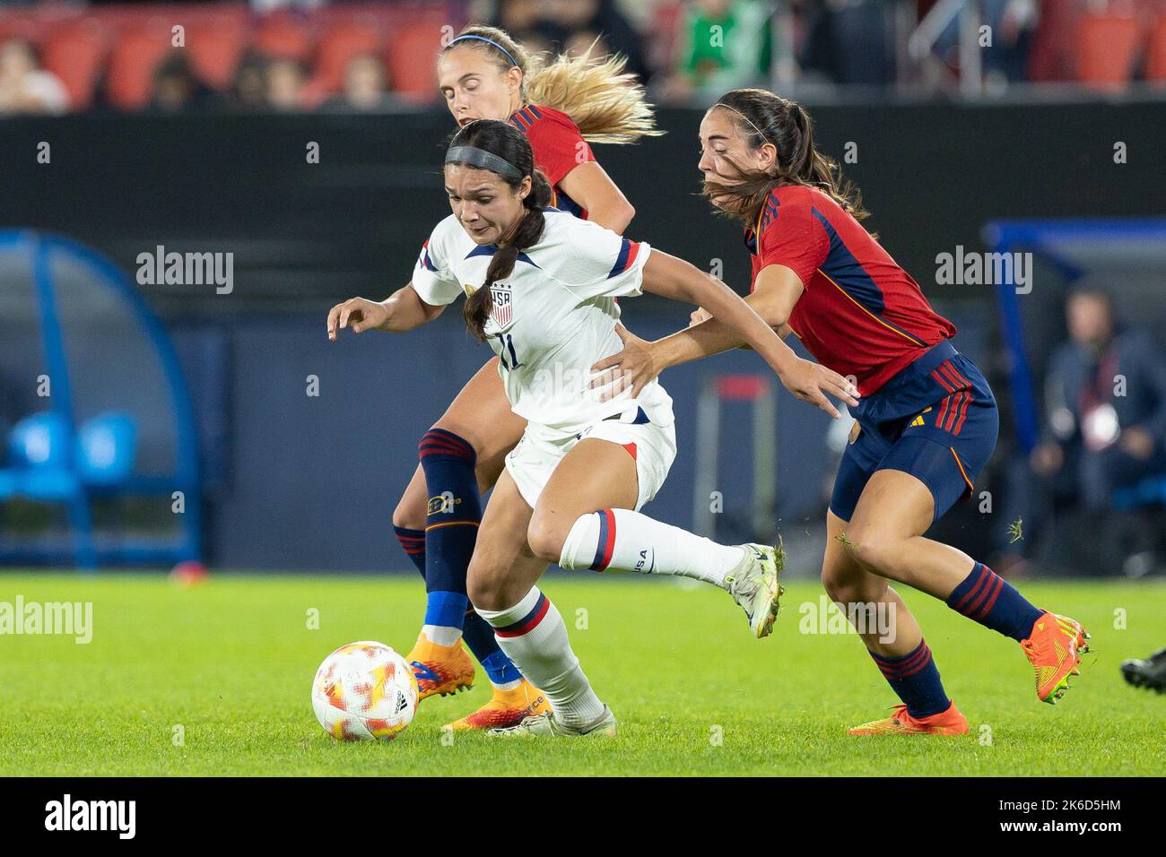 Sophia Smith of USWNT during the game between Spain and USWNT at El ... Sophia Smith of USWNT during the game between Spain and USWNT at El ...