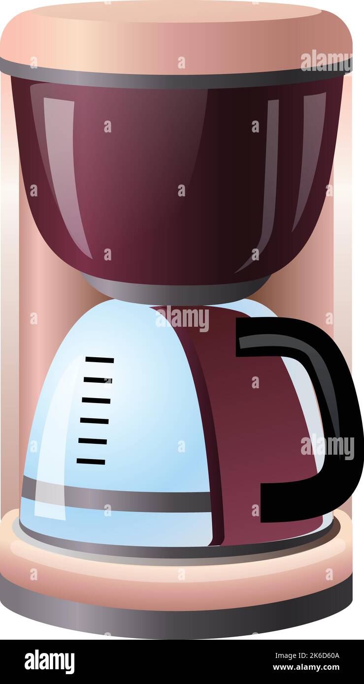 Coffee maker icon cartoon vector. Espresso pot. Cafe capsule Stock ...