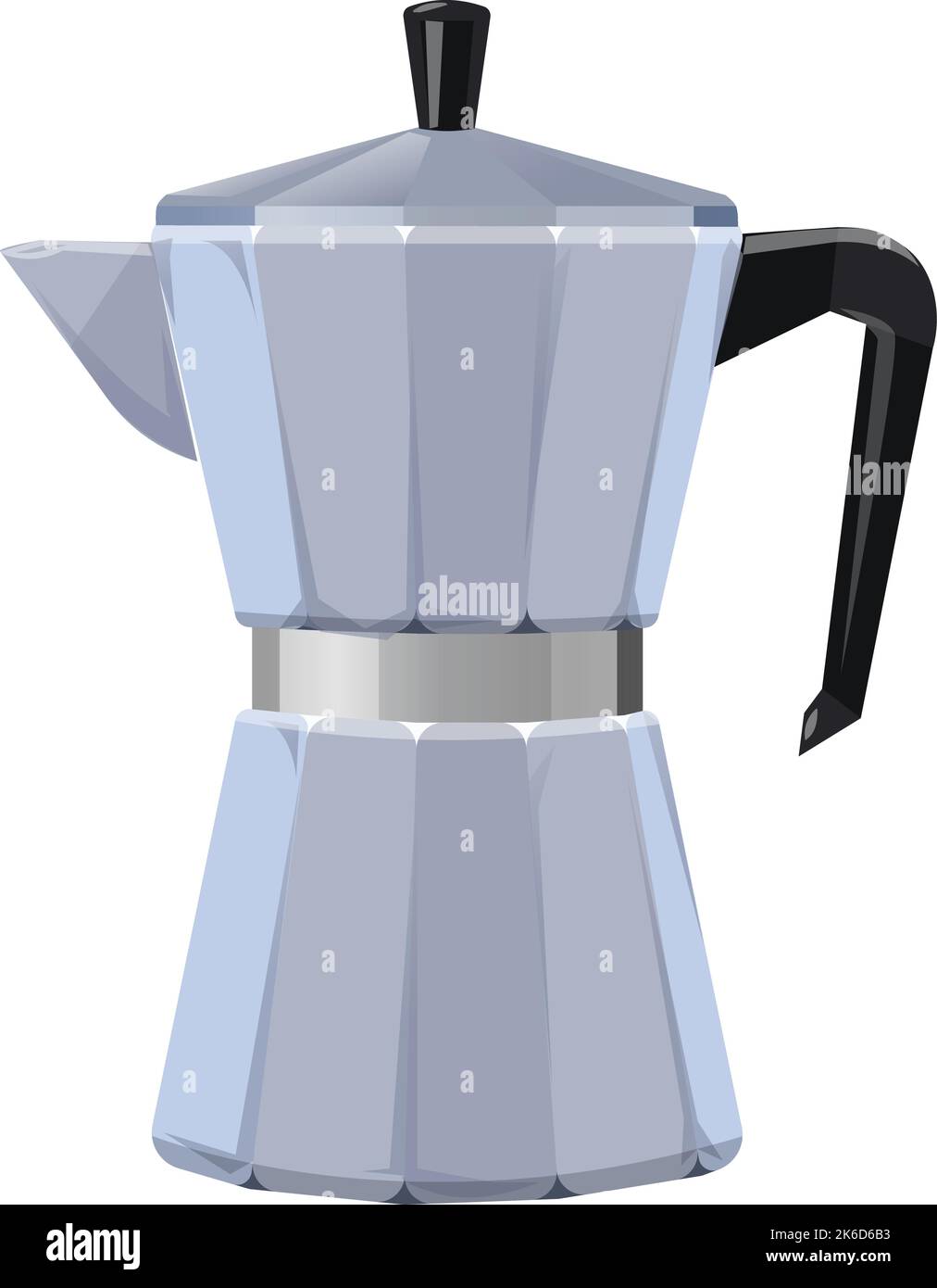 Coffee pot icon cartoon vector. Cafe filter. Drink kitchen Stock Vector ...