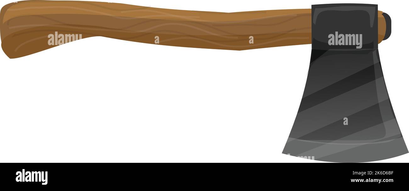 Hunting axe icon cartoon vector. Hunter equipment. Case tent Stock ...