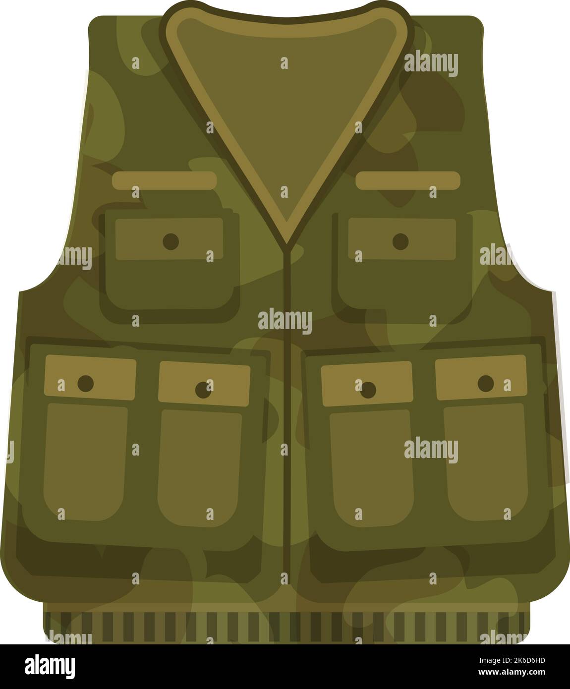 Hunting vest icon cartoon vector. Hunter equipment. Hunt gun Stock ...