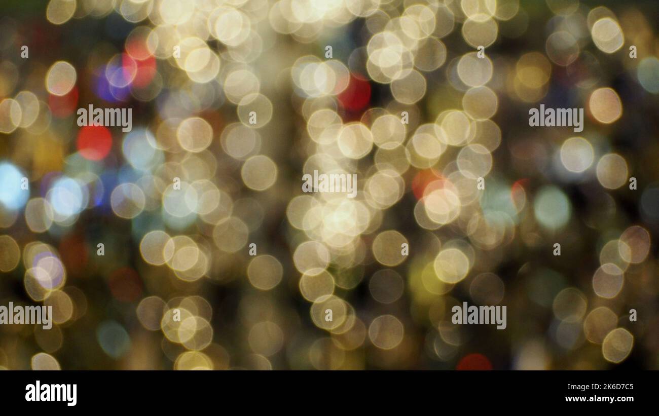 Colorful blurred bokeh lights in the night time Stock Photo - Alamy